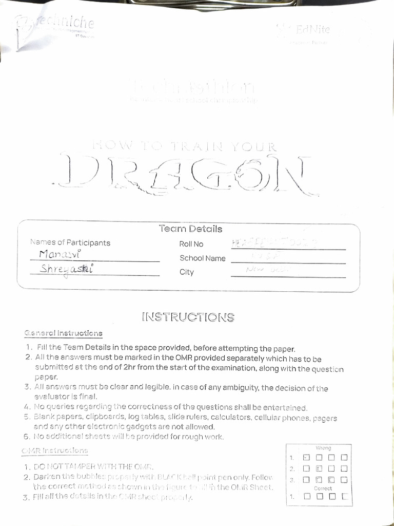 Technothlon 2025 Question Paper Guide | PDF