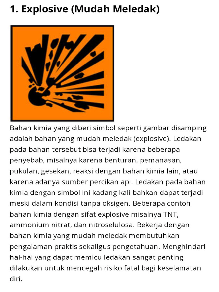 Simbol Zat Kimia, Artinya Dan Contoh Zat | PDF