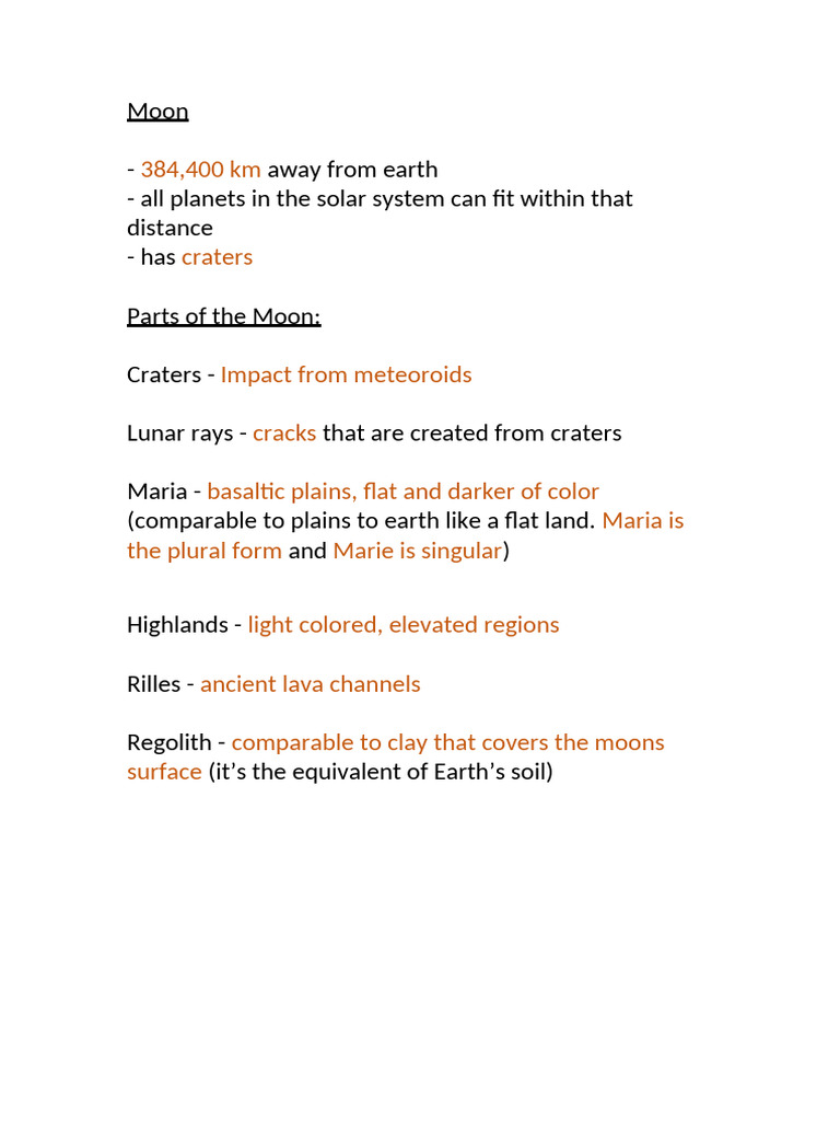 All About The Moon Reviewer | PDF | Moon | Tide