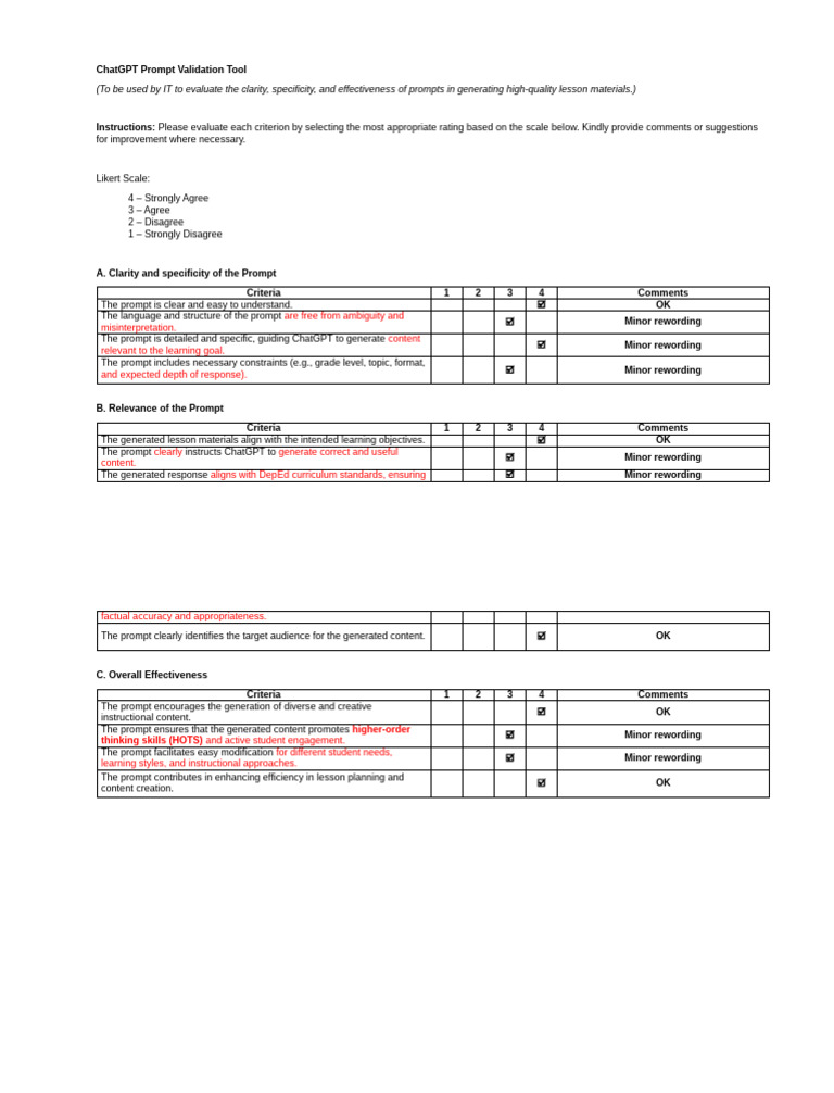 ChatGPT Prompt Evaluation Tool | PDF | Learning | Human Communication