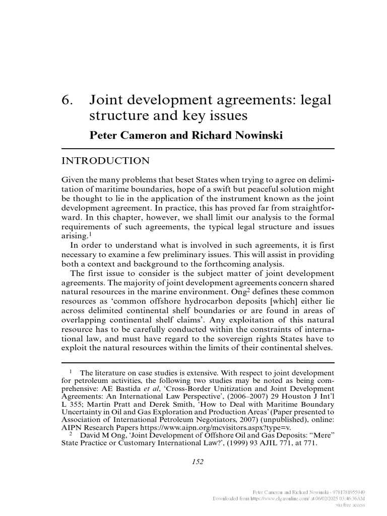 Joint Development Agreements Explained | PDF | Territorial Waters