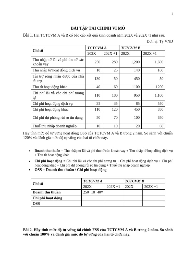 Bài tập bổ sung | PDF