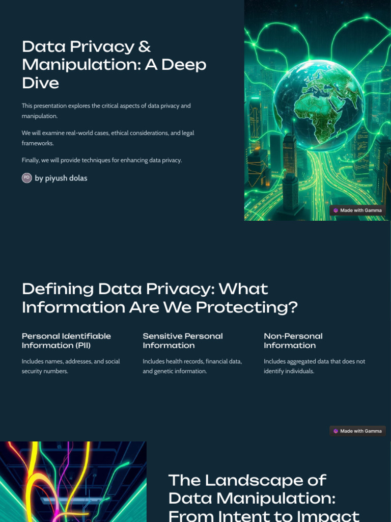 Data Privacy and Manipulation A Deep Dive | PDF | Privacy | Information Privacy