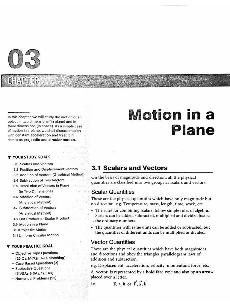 Chapter 03 | PDF | Rotation Around A Fixed Axis | Euclidean Vector