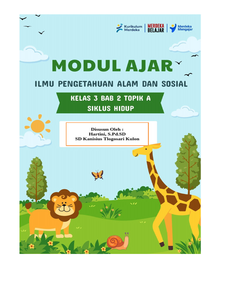 Modul Ajar IPAS Kelas 3: Siklus Hidup | PDF