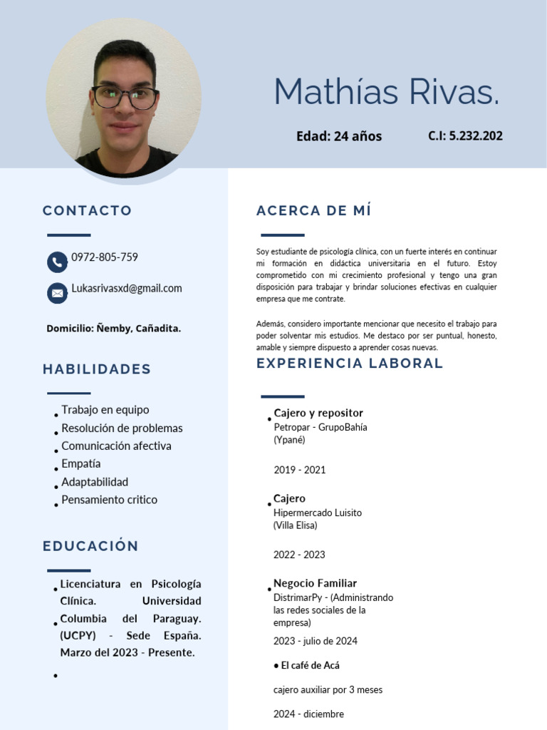 Curriculum Vitae, Mathías Rivas..pdf | PDF