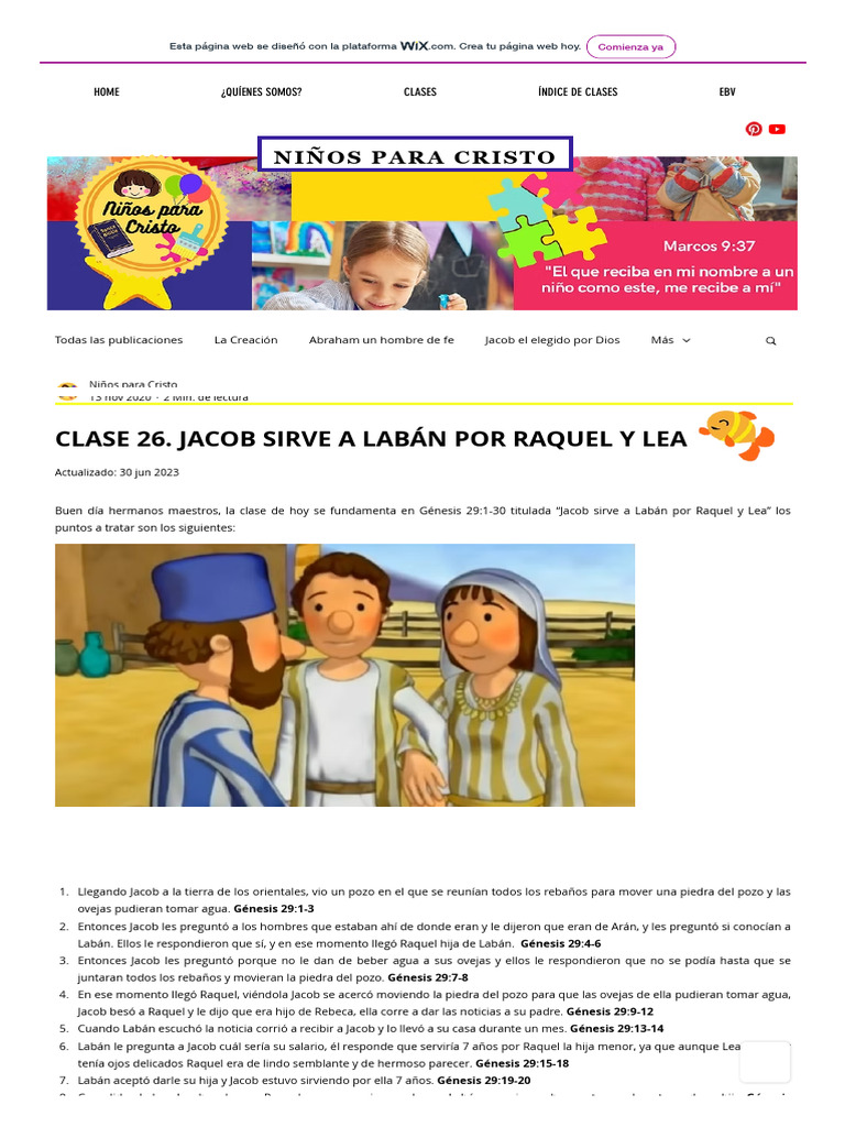 Jacob y Raquel: Actividades para Niños | PDF | Leah | Rachel