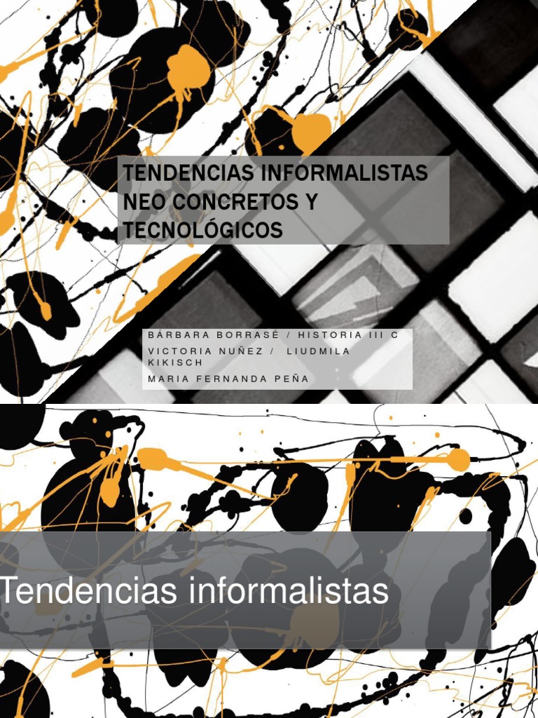 Tendencias del Informalismo Abstracto | PDF | Arte abstracto | Modernismo