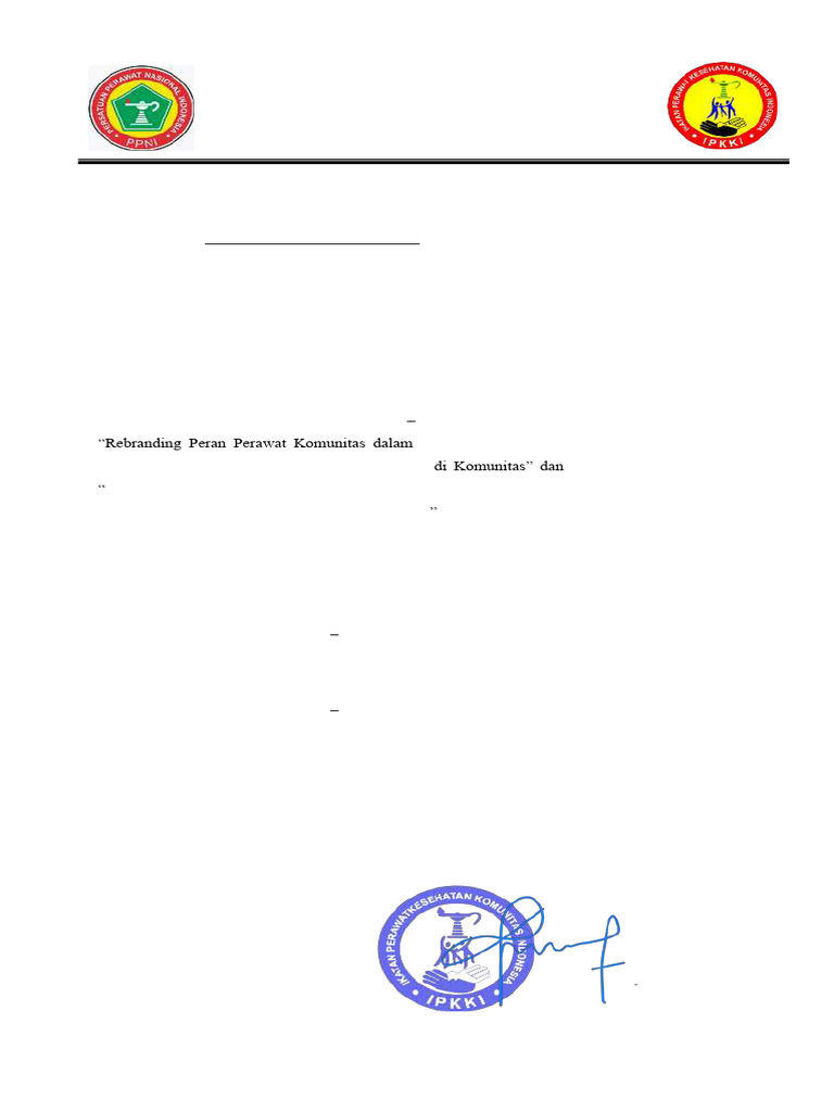 Surat Permohonan Dukungan Delegasi Seminar Workshop Ipkki Jatim 2025 | PDF