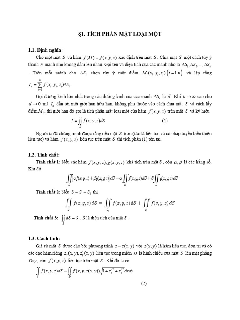 Tich Phan Mat Loai 1 | PDF
