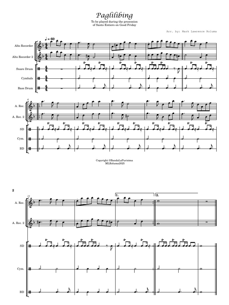 Paglilibing | PDF | Drumming | Percussion Instruments