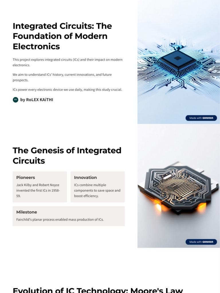 Integrated Circuits: Impact & Future Trends | PDF | Integrated Circuit ...