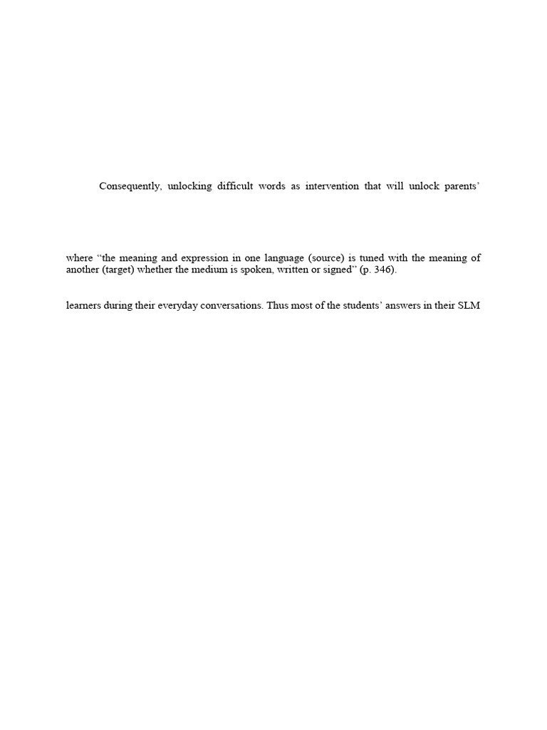 Unlocking Difficult Mother Tongue Words | PDF | Reading Comprehension ...
