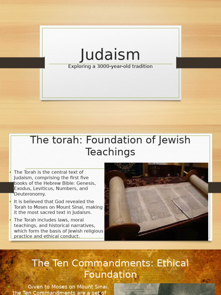 Understanding Judaism's Core Beliefs | PDF | Hebrew Bible | Torah