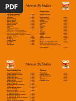 Menu Bernardi | PDF | Alimentos | Postres