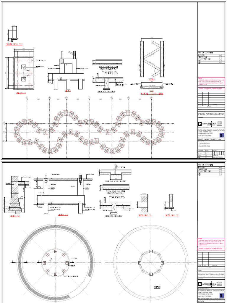 Foundation Plans for Urban Haat Project | PDF | Chess Openings | Chess ...