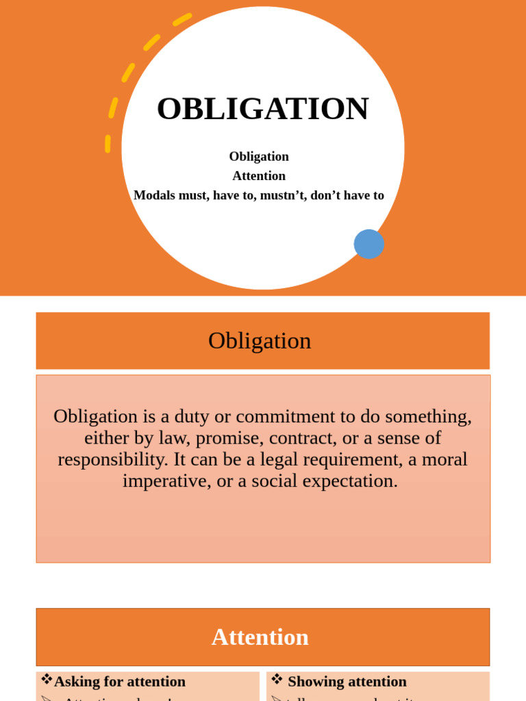 Understanding Obligation and Modals | PDF