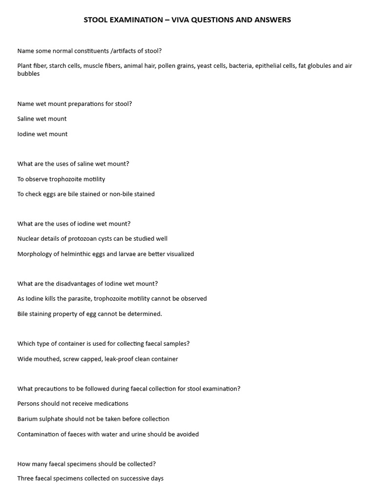Stool Microscopy: Identification Guide | PDF | Parasitism | Microbiology