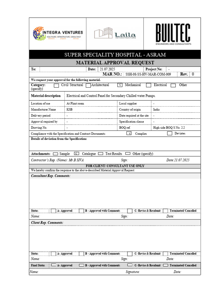 PLC Control Panel TDS For Secondary Pumps 24.07.25 | PDF | Power Supply ...