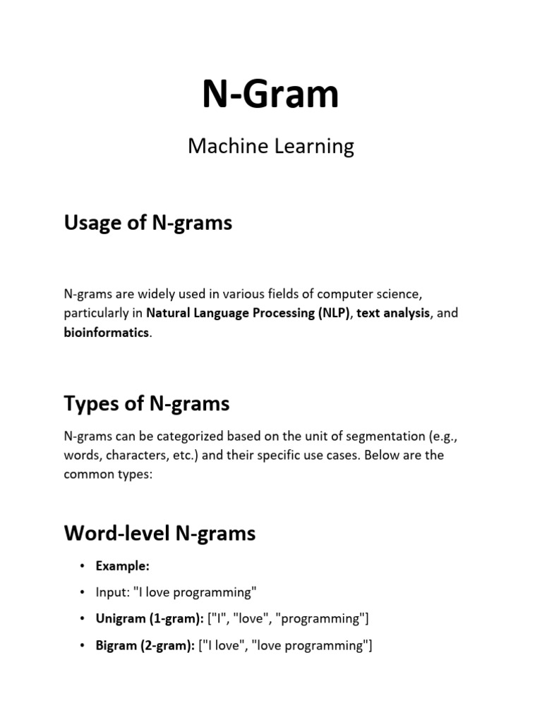 N Gram | PDF