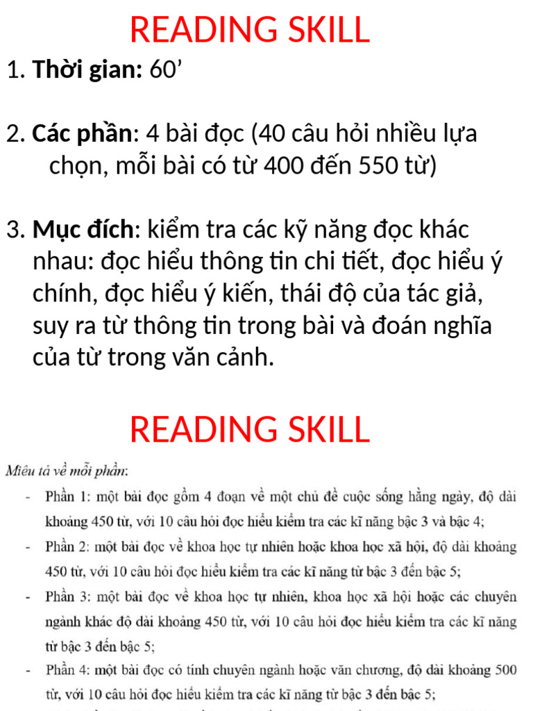 Reading Skill | PDF