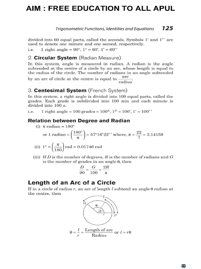 Trigonometry Formula Pdf 4400