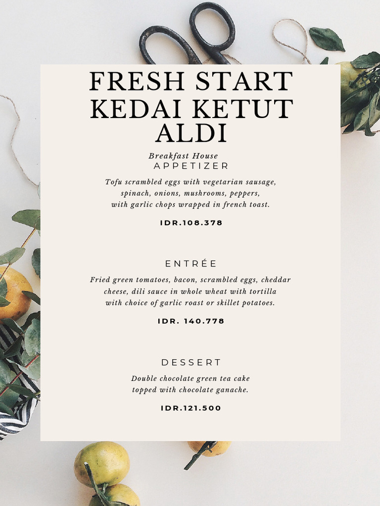 Modern Table Arrangement Menu 20250801 081007 0000 | PDF