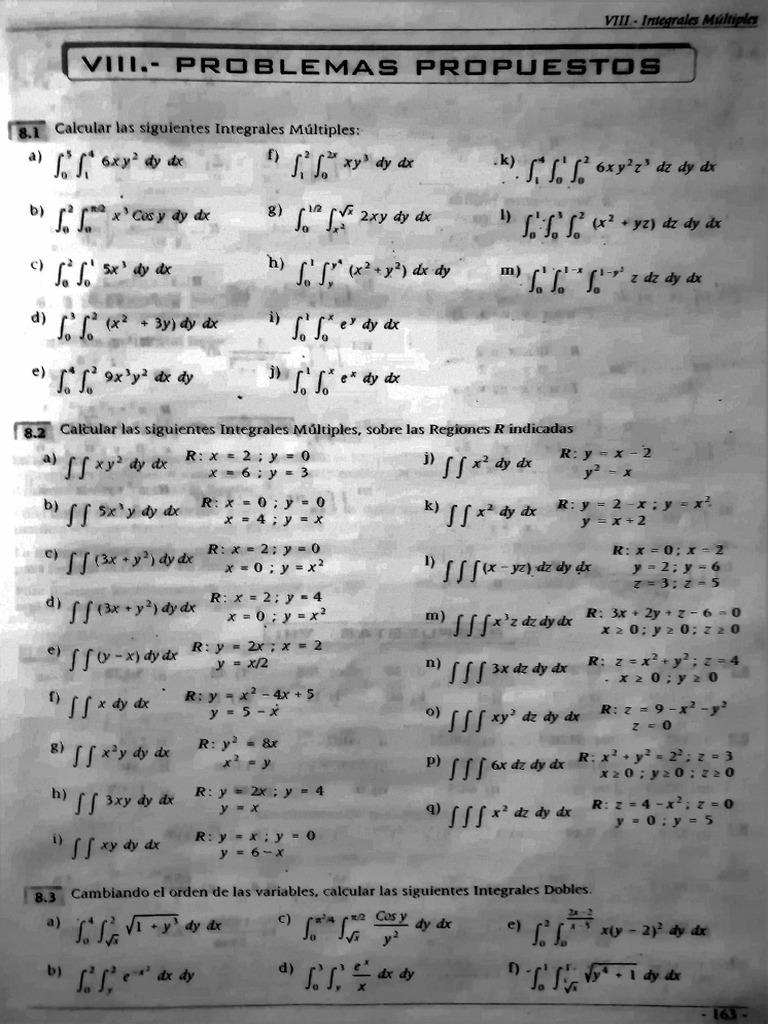 Ejercicios Int Múltiples | PDF