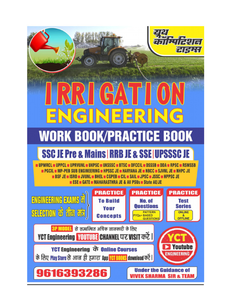 Irrigation Engineering Workbook | PDF