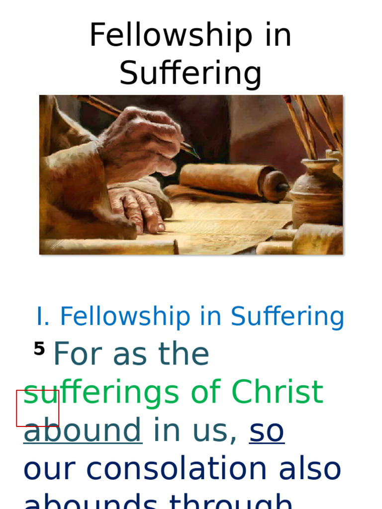Fellowship in Suffering | PDF
