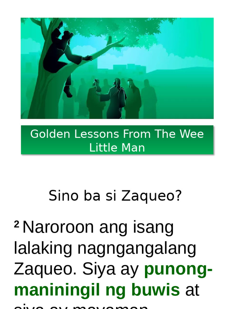 Golden Lessons From The Wee Little Man | PDF