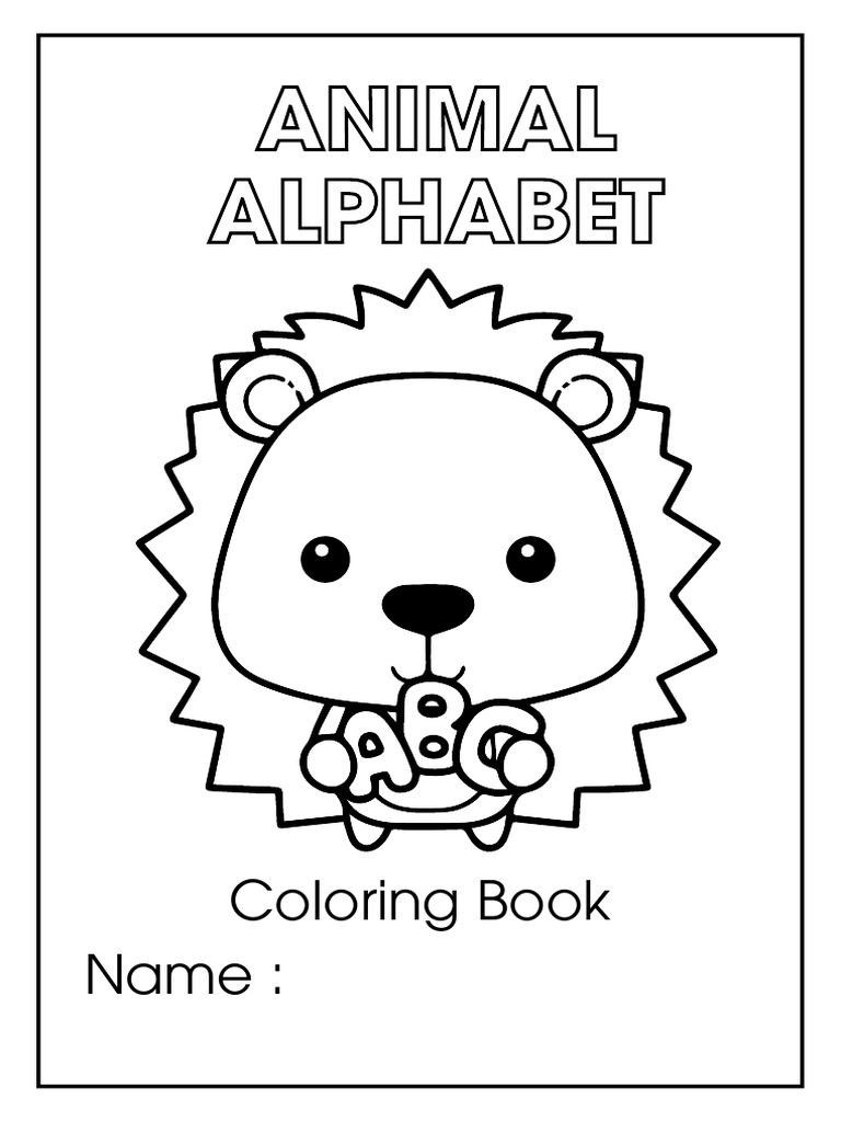 Animal Alphabet Coloring Book | PDF