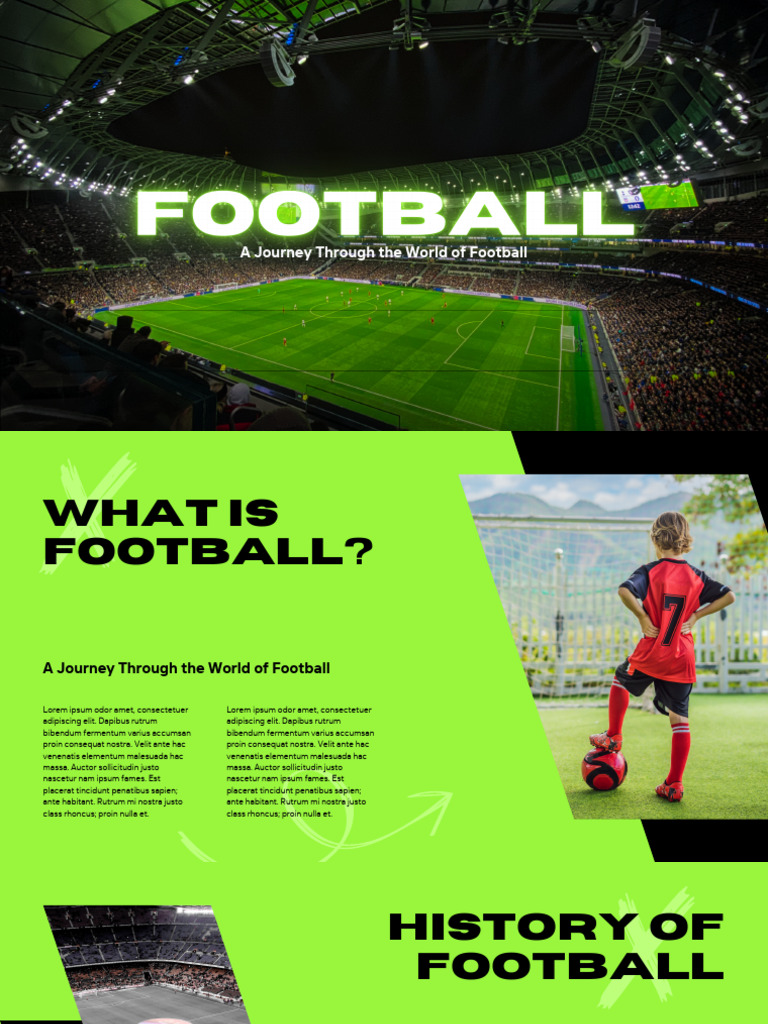Green and Black Bold Modern Fooball Presentation | PDF | Sport Variants ...