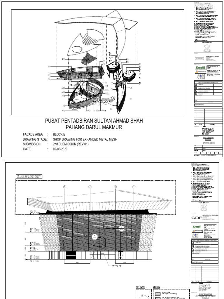 Expanded Metal Mesh Shop Drawings | PDF | Technical Drawing