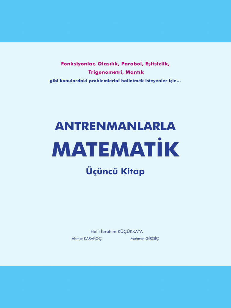 Antrenmanlarla Matematik-3 | PDF
