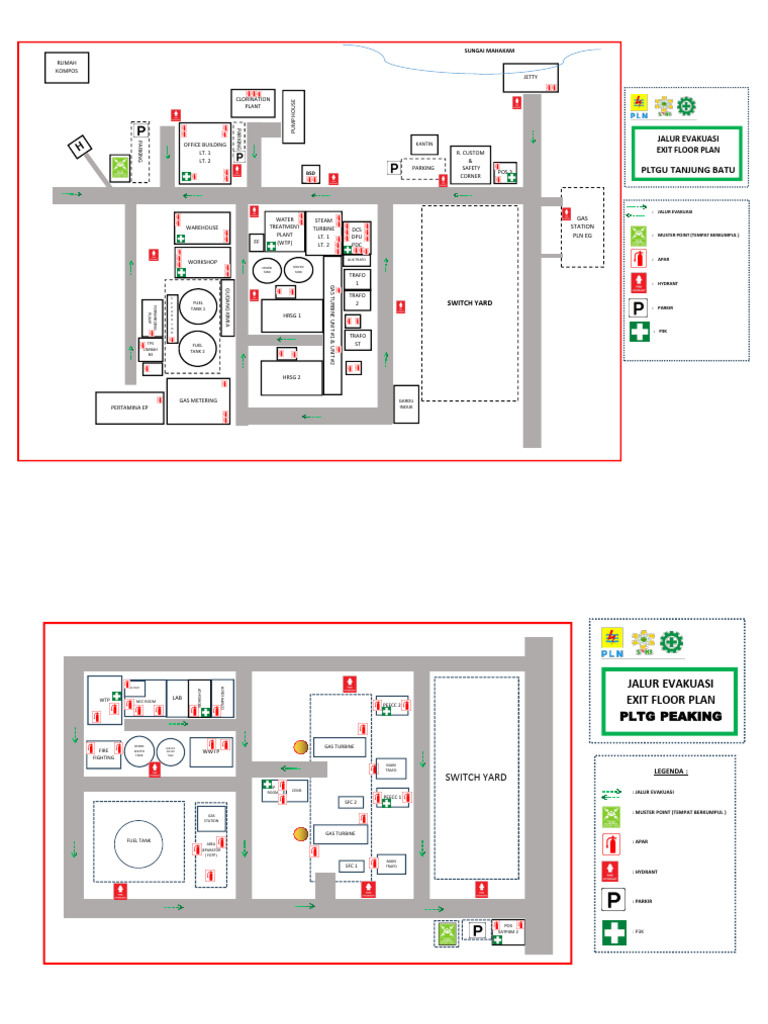 Layout Evakuasi Pltgu TJB | PDF | Turbomachinery | Propulsion