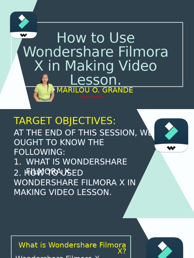 3.how To Use Wondershare Filmora X in Making Video Lesson (MOG - INSET ...
