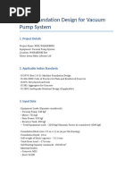 RCC Design for 60hp Pump Foundation | PDF | Column | Structural Engineering