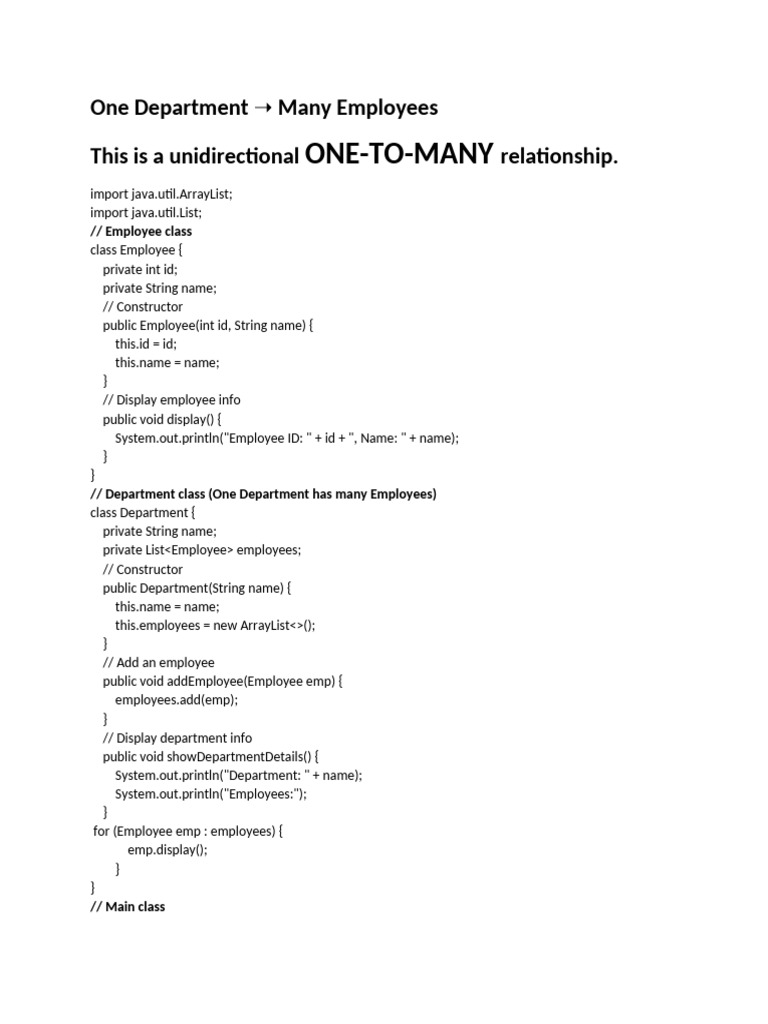 Java Relationship Examples | PDF | Computer Engineering | Computer Science