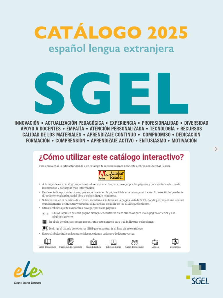 Catalogo Sgel 2025 - Interactivo | PDF | Aprendizaje