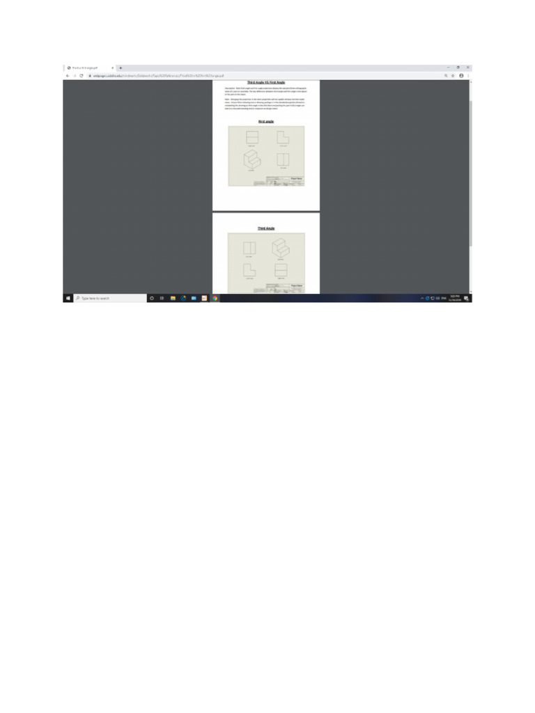 First Angle, Third Angle Sample | PDF