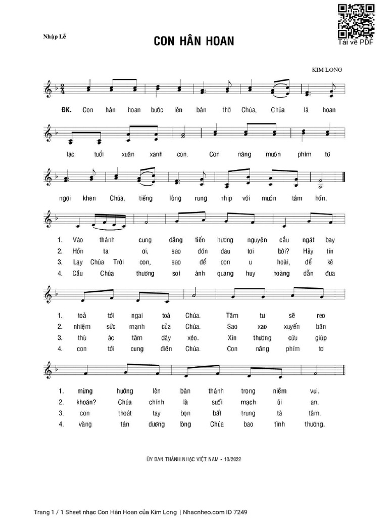 Con Hân Hoan 1 - Kim Long | PDF