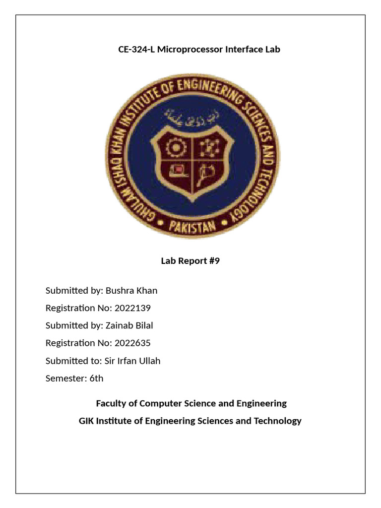 Ce324 Lab9 Rep | PDF