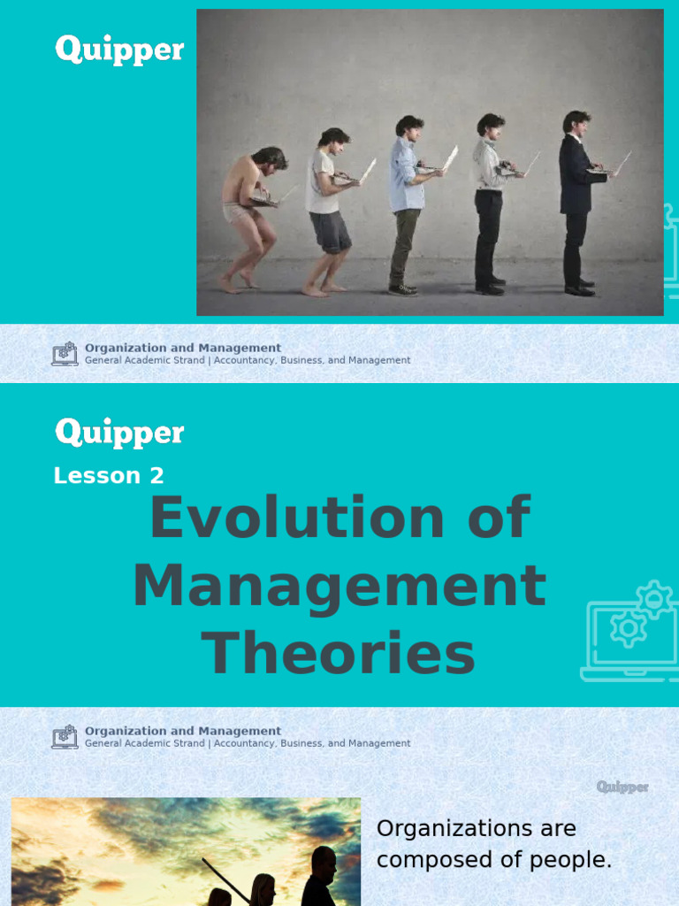 DAY2 Evolution of Management Theories | PDF | Theory | Business