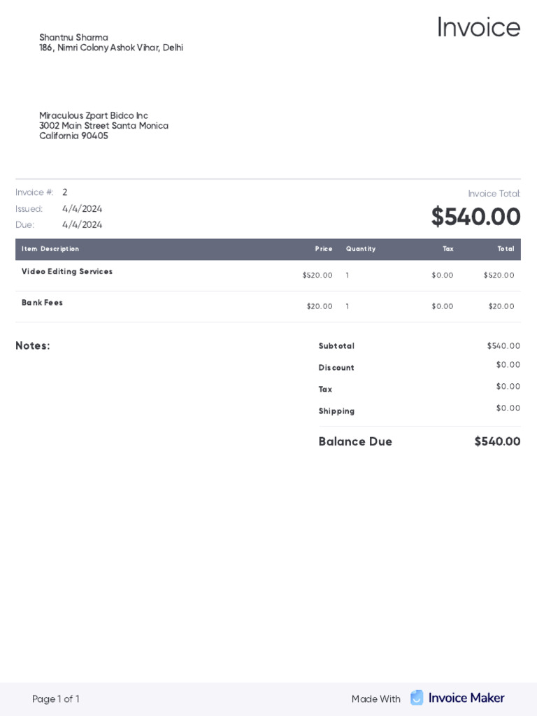 Invoice | PDF