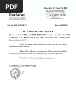Electrician Experience Certificate Template | PDF