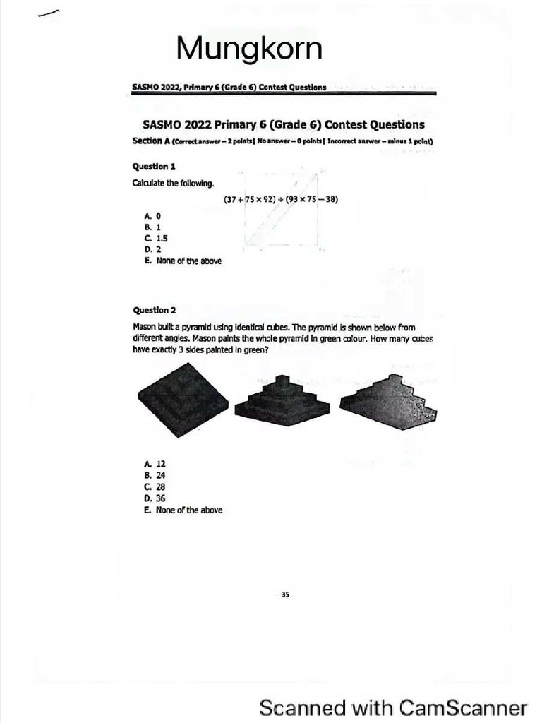 Sasmo P6 2022 | PDF
