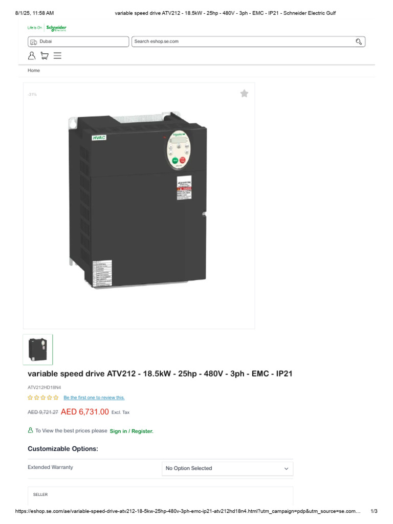 ATV212 Variable Speed Drive 25hp 480V | PDF