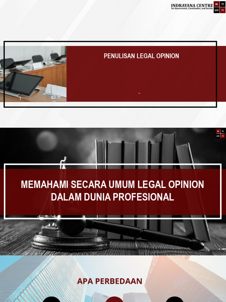 Panduan Menulis Legal Opinion Efektif | PDF