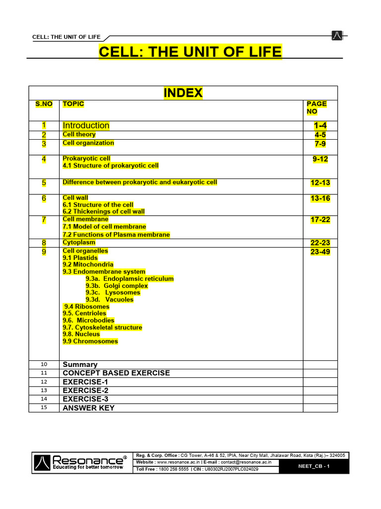 02 Cell Basic Unit of Life TH (E) - 250715 - 073501 | PDF | Cell Membrane | Cell (Biology)